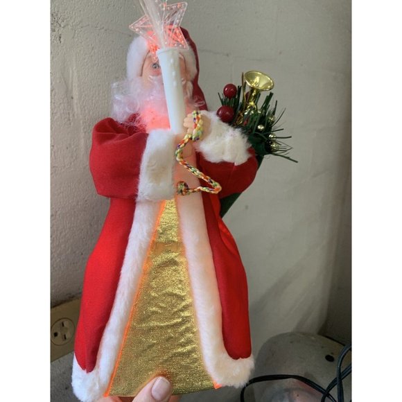 Unbranded | Holiday | Fiber Optic 2 Santa Claus Vintage Nib Old Stock ...